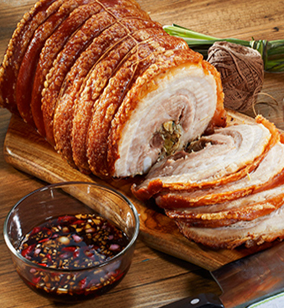 Boneless Lechon Belly Whole Roasted Pork Belly 4 Kilos Mila s Lechon Philippines